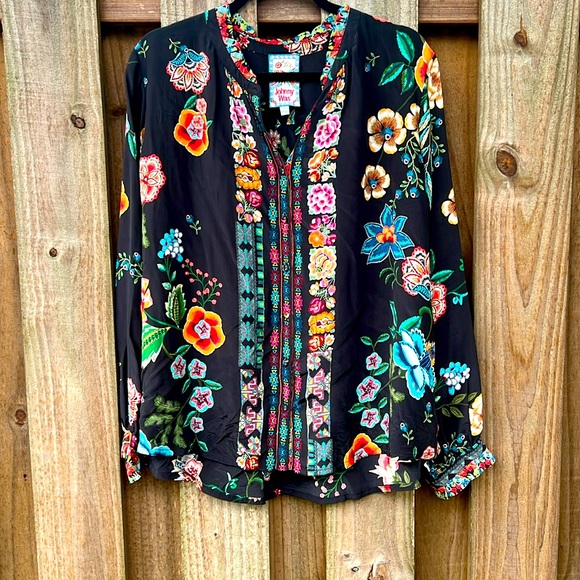 Johnny Was | Tops | Johnny Was Size Large Blouse | Poshmark